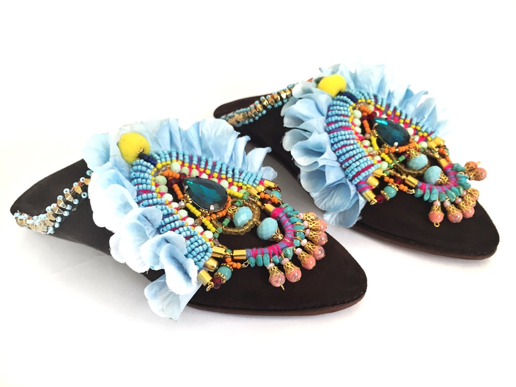 GIULIA EMBELLISHED SLIPPERS – World Wide Couture